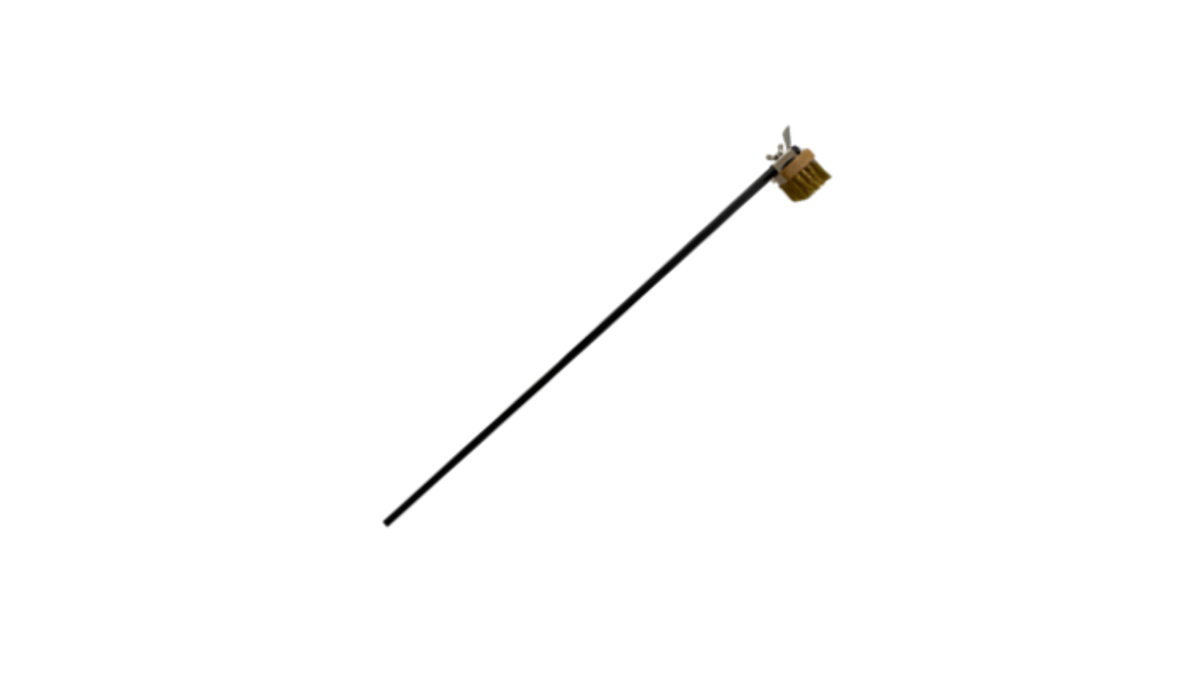 PIZZA OVEN COPPER BRUSH W/ SCRAPER 1600MM – Cater-Care