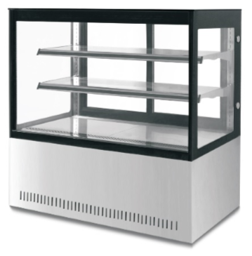 PACIFIC 900mm Square Glass Hot Display - 2 Shelf – Cater-Care