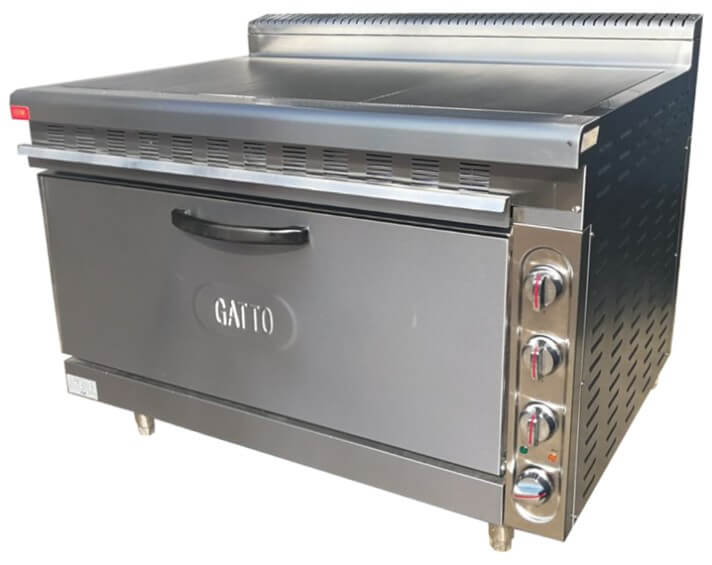 GATTO Solid Top 3 Plate Stove w/ Electric Oven - 1200x1000x840mm ...