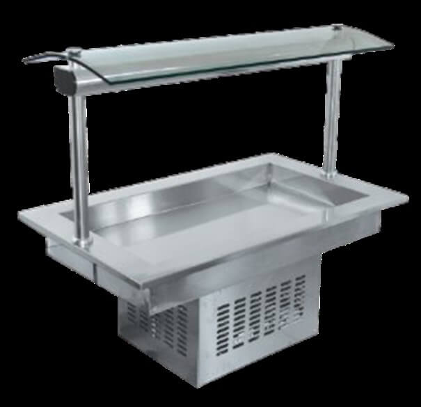 GATTO Drop-in Cold Well w/ Sneeze Guard - 1200mm – Cater-Care
